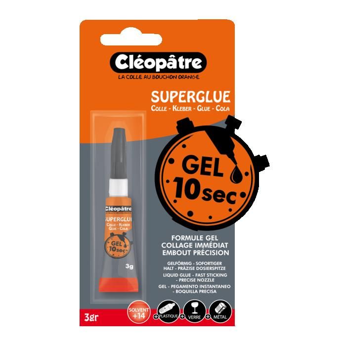 Colle Super Glue Gel - 3G - Cléopâtre - Cdiscount Bricolage