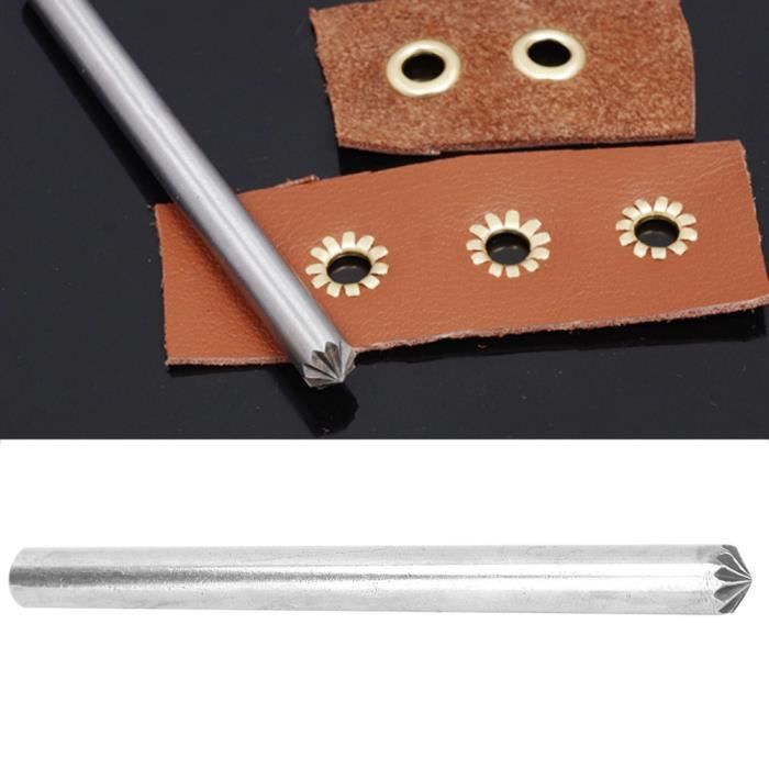 Dilwe outil de poinçon en cuir Outil de poinçon d'oeillet 8mm outil d ...