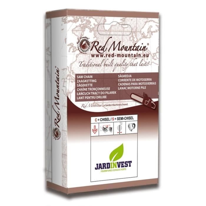 Chaîne tronçonneuse adaptable ECHO CS-345 type 3/8LP 1.3mm 52 Maillons ...