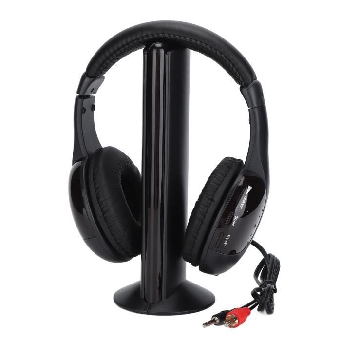 EJ.life casque audio Casque sans fil 5 en 1 HiFi Deep Bass Radio FM sur ...