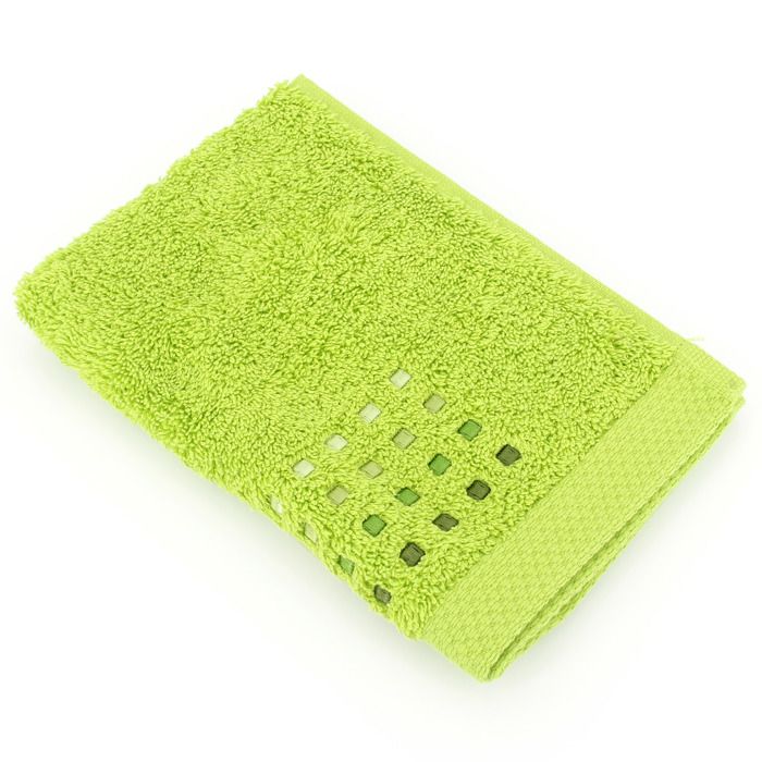 Serviette invité 33x50 cm coton 550g/m2 PURE PRIMAVERA Vert Pistache ...