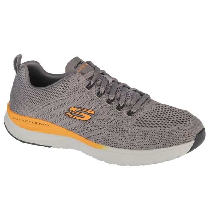Skechers Ultra Groove Templar 232032-GYYL, Homme, Gris, sneakers Gris ...