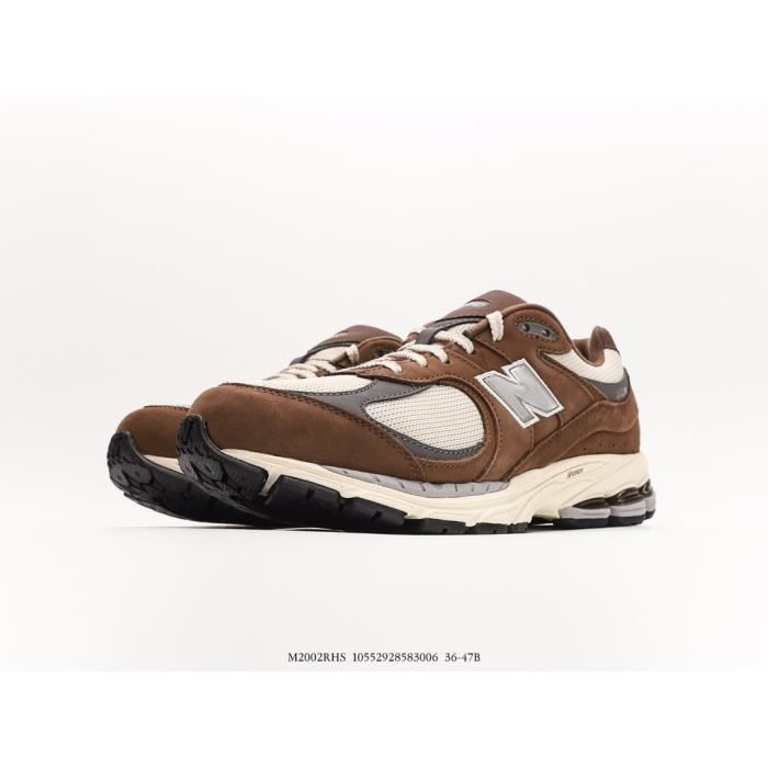 New-Balance NB 2002R M2002RHS Brown gray Homme Femme Chaussures ...