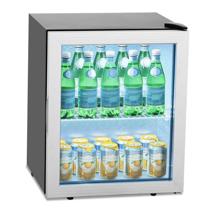Mini Frigo Boisson - ROYAL CATERING - RCGK-54A - Porte Vitrée - 54L ...
