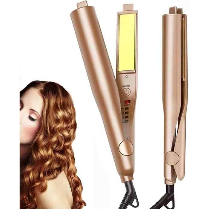 2-In-1 Hair Straightener Spiral Wave Curler|Hair Straightener And Curler 2 In 1|Professional ...