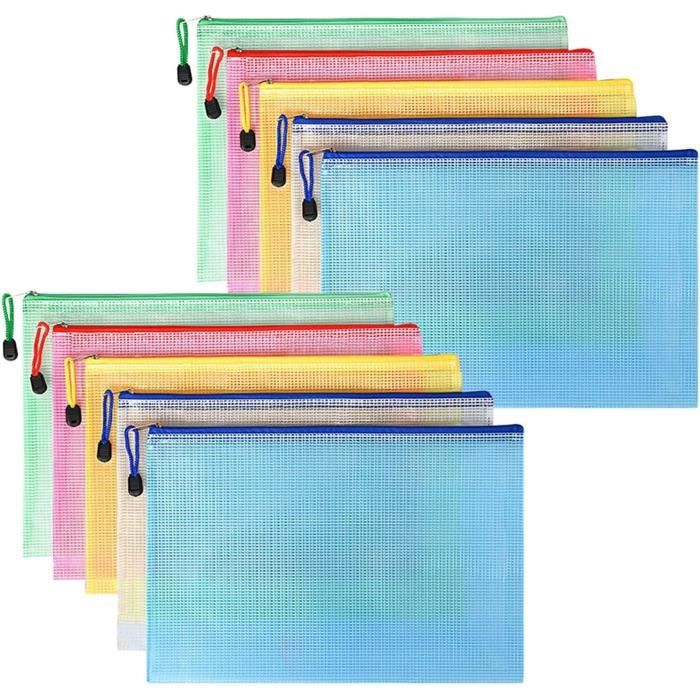 Pochette Document,Pochette Zippée,PVC Zipper Pochette,A5 Pochette ...