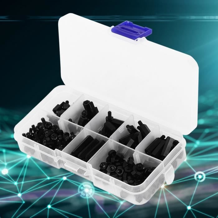 SURENHAP écrou en nylon Kit d'assortiment de combinaisons bricolage pointe 180 pièces/boîte de ...
