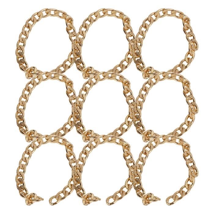 Tbest Chaîne pour la fabrication de bijoux Chaîne gourmette en ...