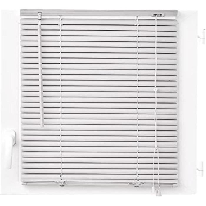 Store Vénitien 60 X H180 Cm Pvc Blanc[H2449] - Cdiscount Maison