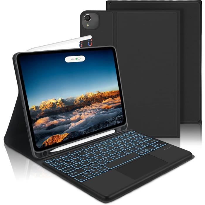 Combo Touch Ipad Air 5 2022-Air 4 2020 Étui Clavier, Ipad Pro 11'' (4E-3E-2E-1E Gén.) Clavier ...