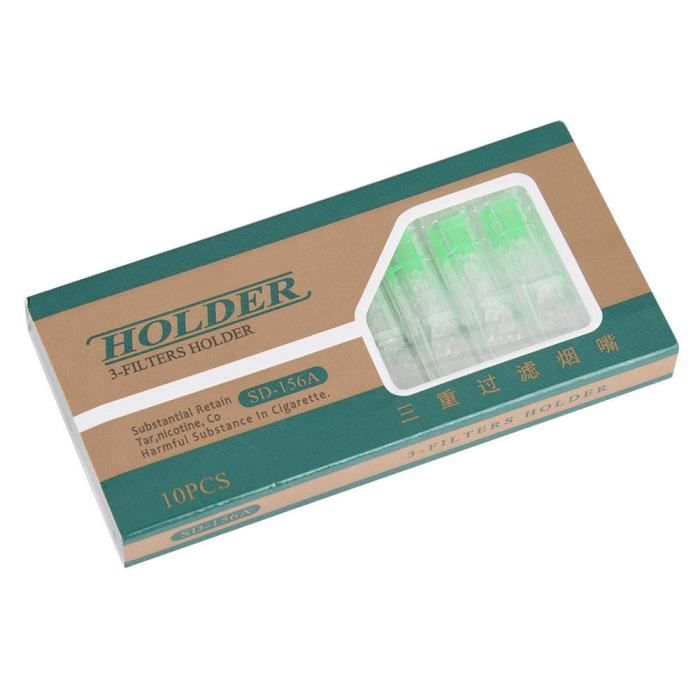 VINGVO Filtre à tabac 30 pièces filtres à cigarettes en résine porte ...