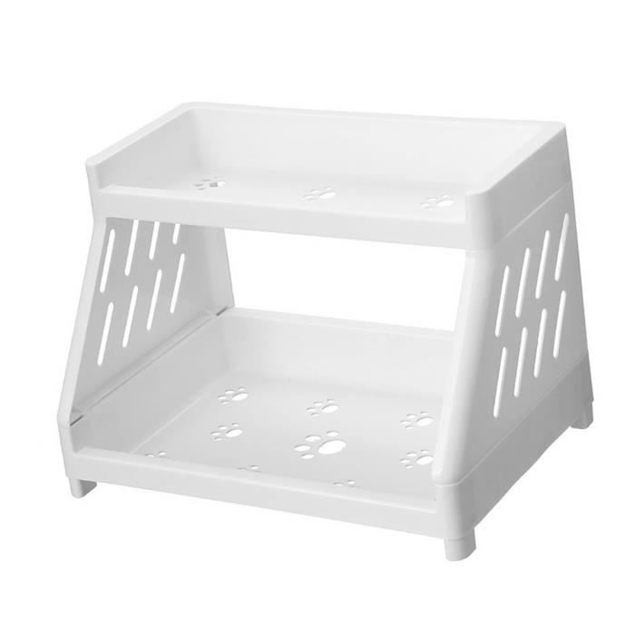 Rack de rangement de bureau - CIKONIELF - 2 niveaux - Plastique ...