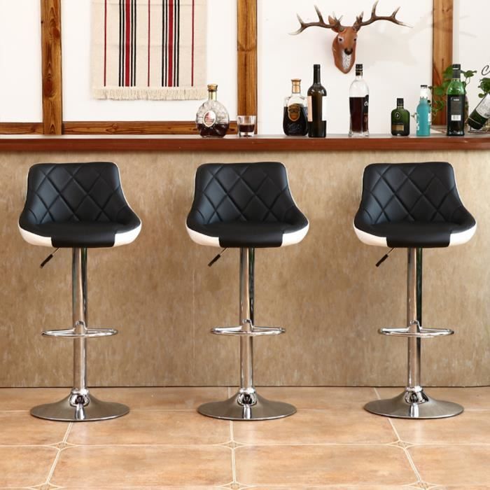 Lot de 8 Tabouret de bar ERROLVES réglables pour cuisine en métal et ...