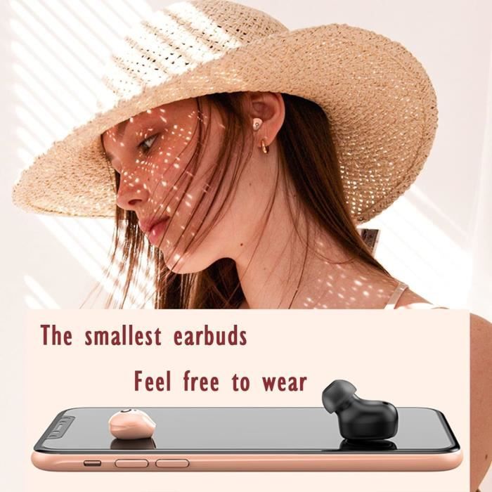 Mini Casque Bluetooth Sans Fil Intra-Auriculaire - Invisible - Petit ...