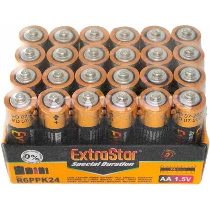 Pile Batterie R6 Aa Stilo 1,5 V 860 Mah, Pile Alcaline Aa, Compatible ...