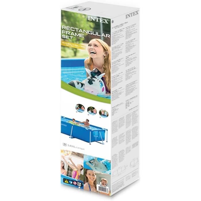 Intex Piscinette Metal Frame 3 X 2 X 0,75 M - Tubulaire Métal ...