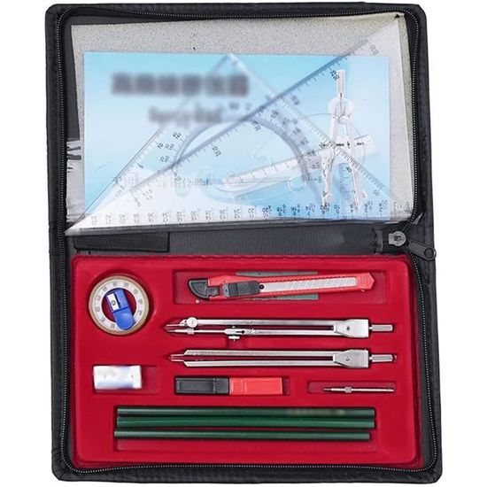 Boussole MathéMatique Kit Math Compass Set Traçage Instrument Ensemble ...