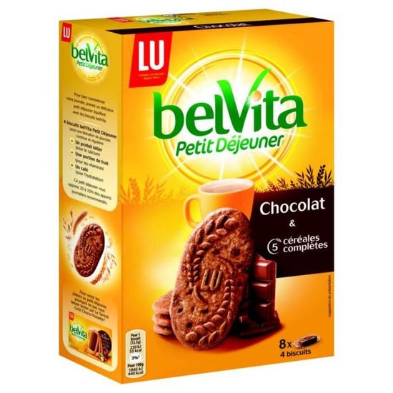 Biscuit petit déjeuner chocolat céréales 400 GRM Belvita - Cdiscount Au ...