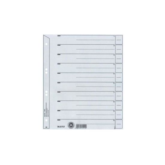 Intercalaires - LEITZ - DINExtra-large - Carton recyclé - Gris ...