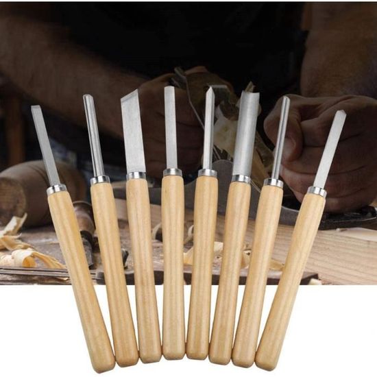 Ensemble de Tournage Ciseau à Bois - OHMG - 8 PCS - Gouge à Bois Oblique Séparation - Cdiscount ...