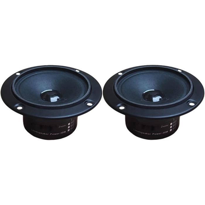 2pcs 3inch HiFi Tweeter Haut-Parleur 30W 4OHM 8OHM Pilote à Double ...