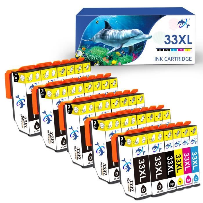FINEST-4U 30 Pack Cartouche Epson 33 33 XL 33XL multipack Compatible ...