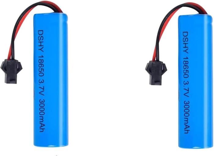 Batteries Lithium-Ion - YUNIQUE FRANCE - 3.7V 3000mAh - Plug SM-2P ...