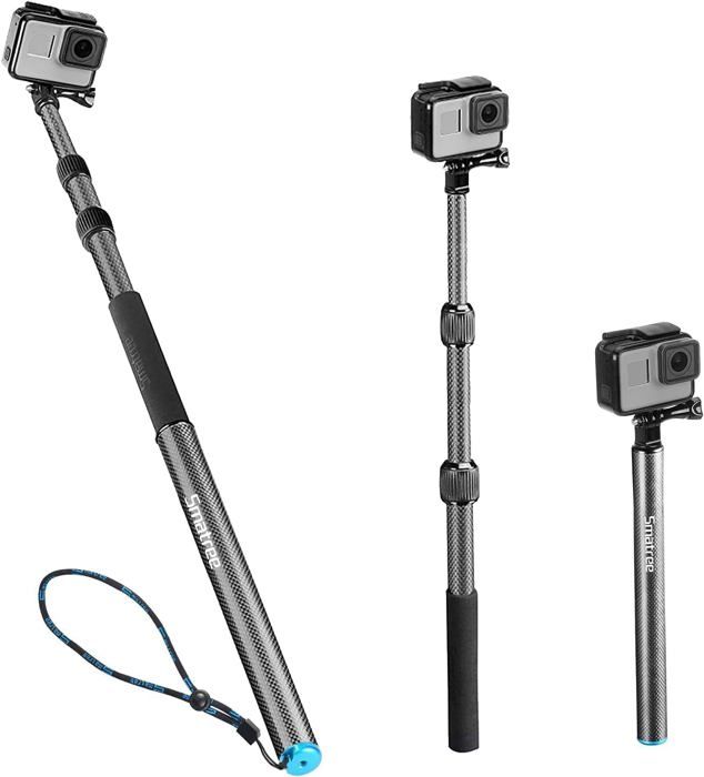 Smatree Selfie Stick en Fibre De Carbone, Tige Flottante Extensible ...