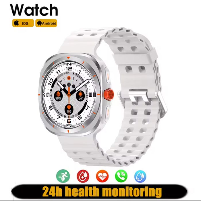 Smartwatch 7 Ultra 2025, GPS, Écran AMOLED HD, Appels Bluetooth ...