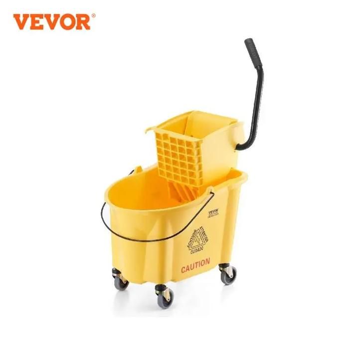 Seau Vevor Mop, capacité 26qt, essoreuse de presse latérale, 35qt ...