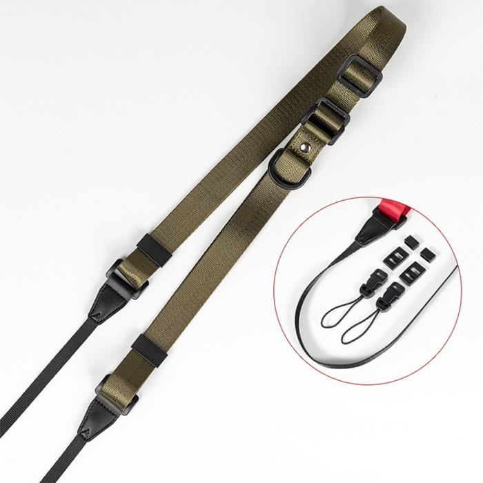 Attache-câble vert-Sangle de cou pour appareil photo reflex numérique ...