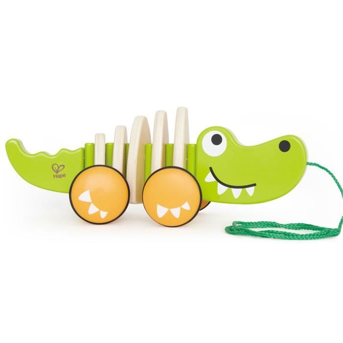 Croco Crocodile à tirer en bois pour enfant - Cdiscount Jeux - Jouets