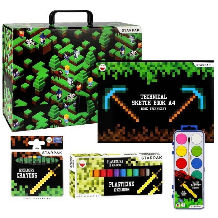 Ensemble De Fournitures Scolaires Pour Garçon Pixel Game[x6279 ...