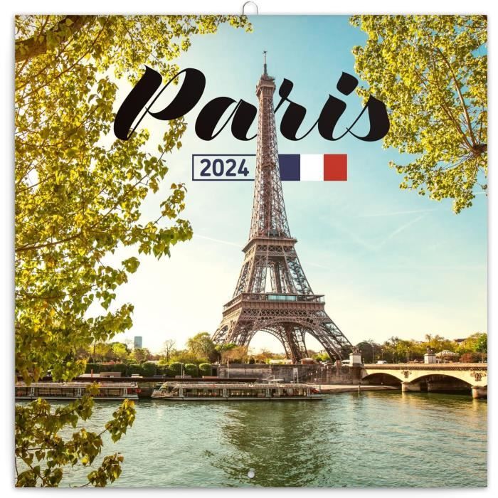 Paris Calendrier Mural 2024 Avec Calendrier Mensuel, 30 X 30 Cm (30 X ...