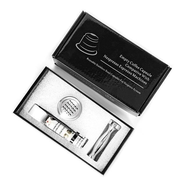 [1 capsule 1 pilon a] 4pc / set Nespresso en acier inoxydable ...