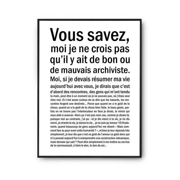 Affiche - Archiviste - Bon ou Mauvais - Humour - Décoration murale - A2 ...