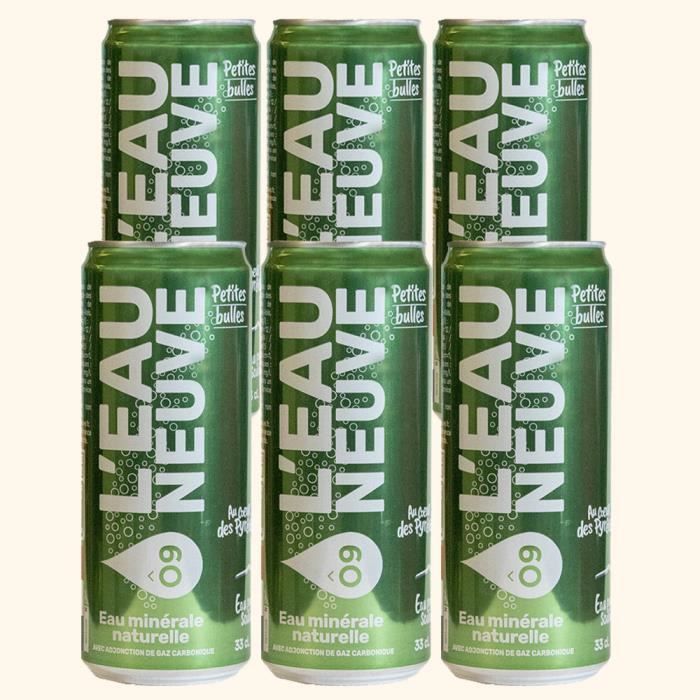 Eau Neuve - Eau Minérale Naturelle Gazeuse - 6 x 33cl - Cdiscount Au ...