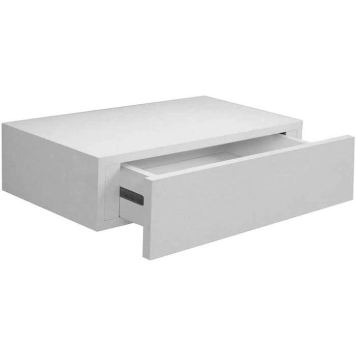 Étagère Murale avec tiroir Suspendu escamotable Murale étagère en Bois ...