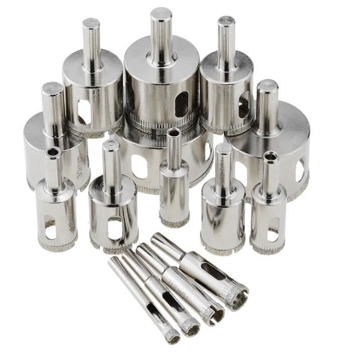 Foret-meche,Perceuse à diamant,scie cloche pour céramique,verre ...