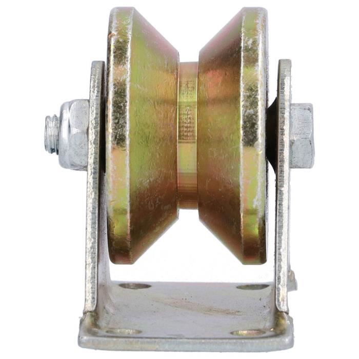 Cikonielf Roue de rail de corde Roulette robuste à rainures avec ...