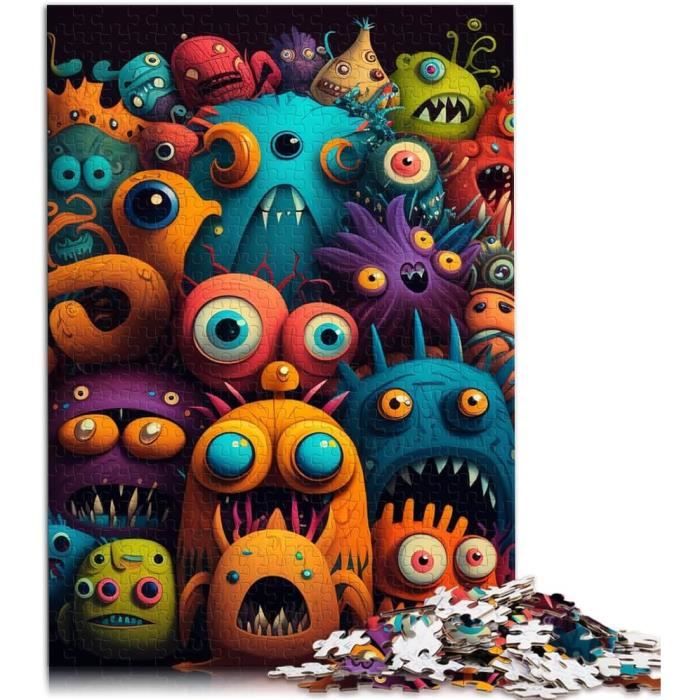 Puzzles De Monstres Colorés Pour Puzzles En Bois Puzzles Pour Adultes ...