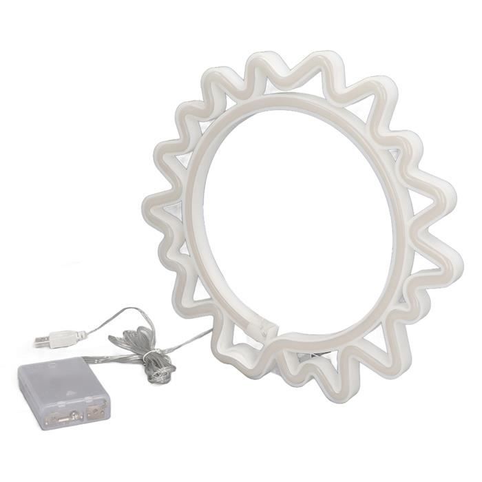 Fafeicy LED Sun Neon Light Soleil néon lumière signe USB Rechargeable à ...