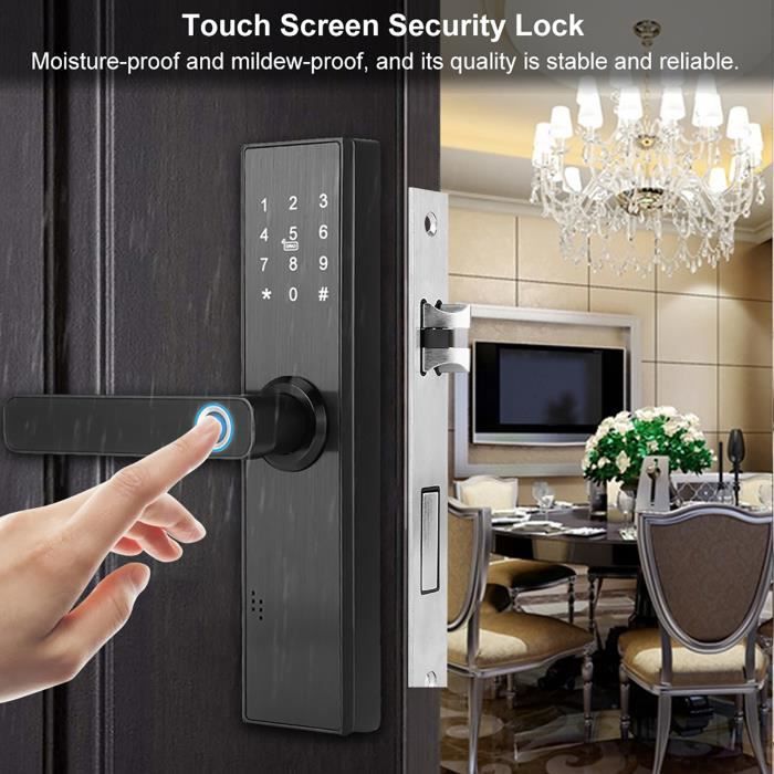 COC-7542325410940-Serrure à empreinte digitale Door Lock WiFi Touch ...