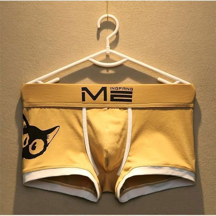 Caleçon homme - Sexy - Type Kaki - Dessin Animé chat - Drôle culotte ...