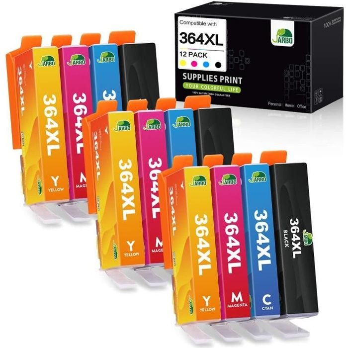 Jarbo Cartouche HP 364 Remplacer pour HP 364XL Compatible avec HP ...