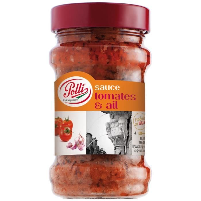 POLLI Sauce Tomates & Ail 190g - Cdiscount Au quotidien