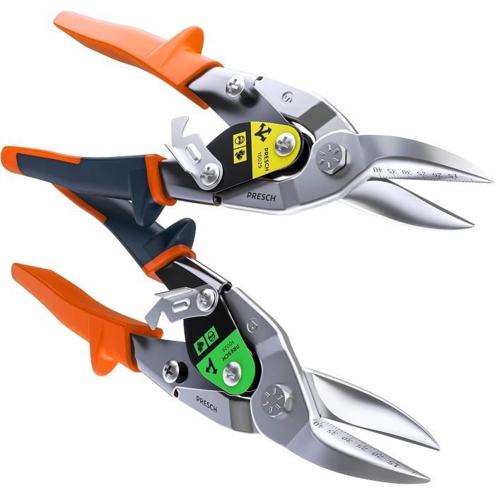 Lot De Cisailles Tôle Avec Coupe Rectiligne Et À Droite - Outil ...