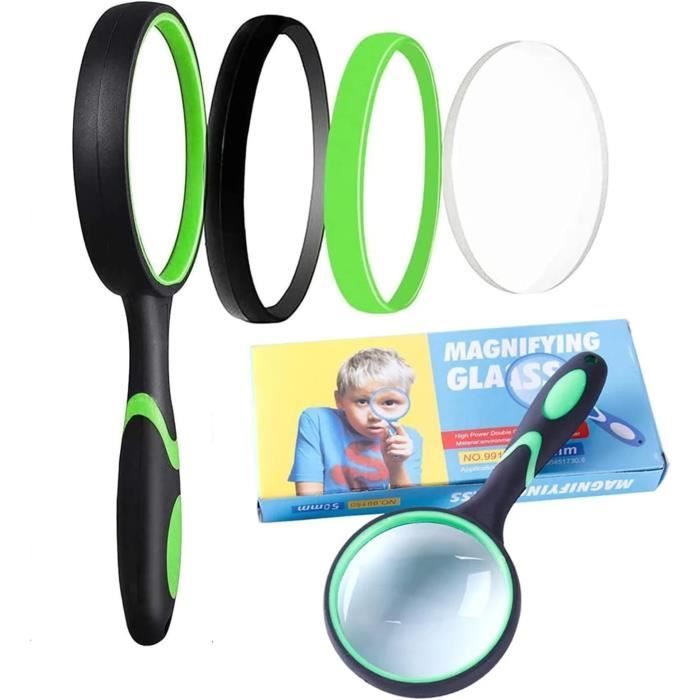 Lecture,Loupe Grossissante à Main, Loupe Enfant,Loupe de Lecture,pour Livres scientifiques ...