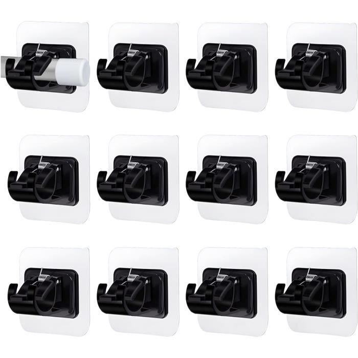 Support adhésif pour tringles à rideaux - Sans perçage - Crochet ...