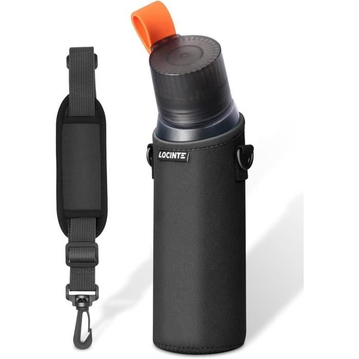 Housse pour bouteille d'eau avec bandoulière réglable, sac de transport ...